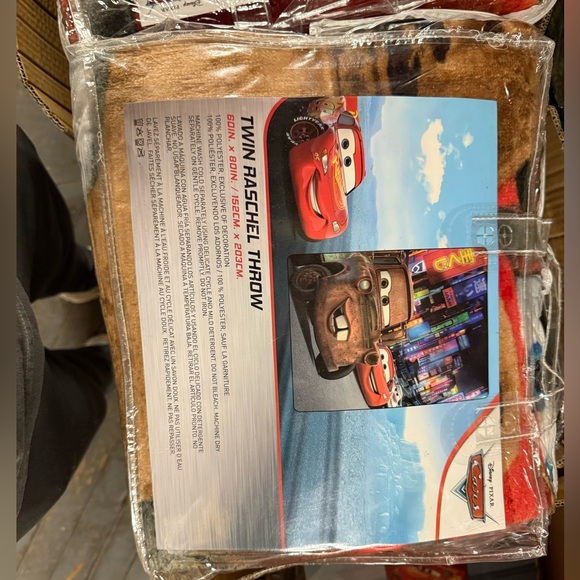 Disney | Other | Lightning Mcqueen Tow Mater Blanket Twin Size Disney ...